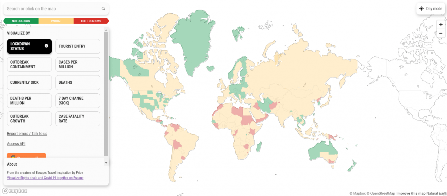 IATA Covid Map - Le Torri di Bagnara